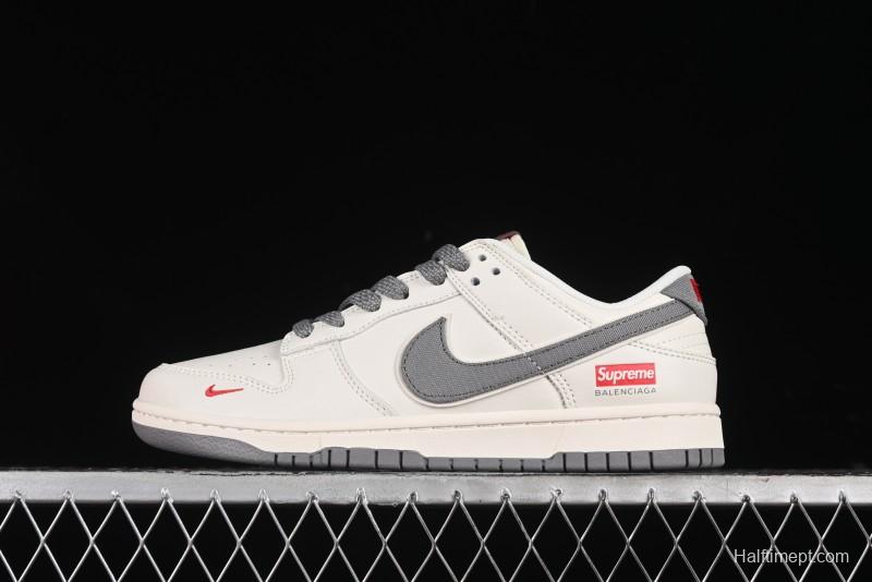 Nike SB Dunk Low Supreme Collaboration - Beige Canvas Swoosh ...